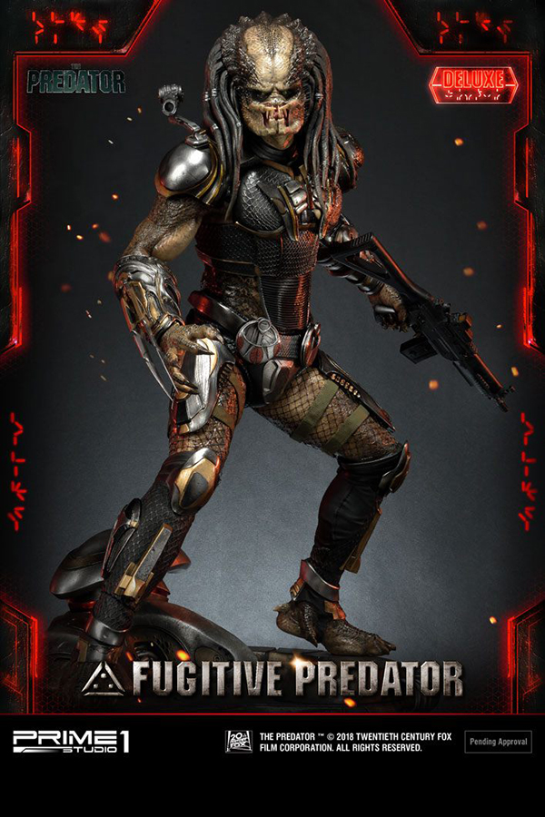 Prime 1 Studio The Predator (2018) 1/4 Fugitive Predator Deluxe Ver ...
