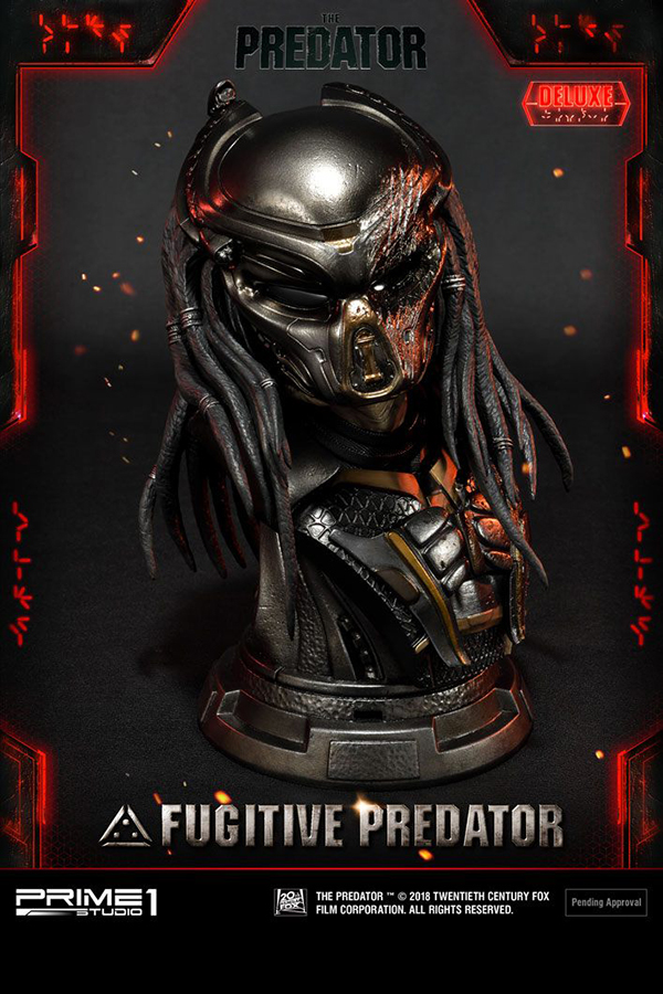 Prime 1 Studio The Predator (2018) 1/4 Fugitive Predator Deluxe Ver ...