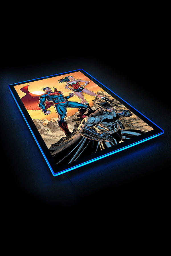 DC Comics: Trinity LED Poster Sign - HYPERTOYS
