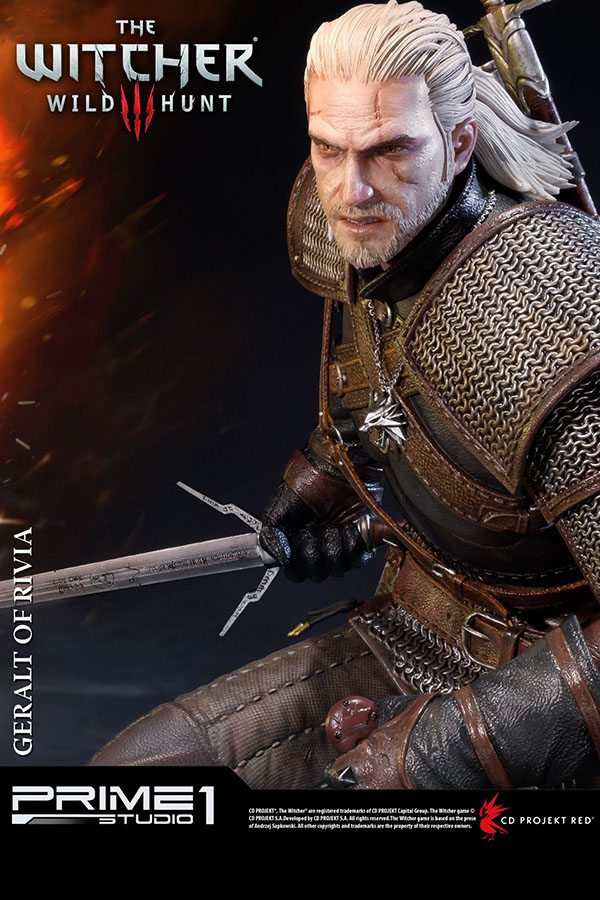 Prime 1 Studio Witcher III Wild Hunt 1/4 Geralt of Rivia (Exclusive ...
