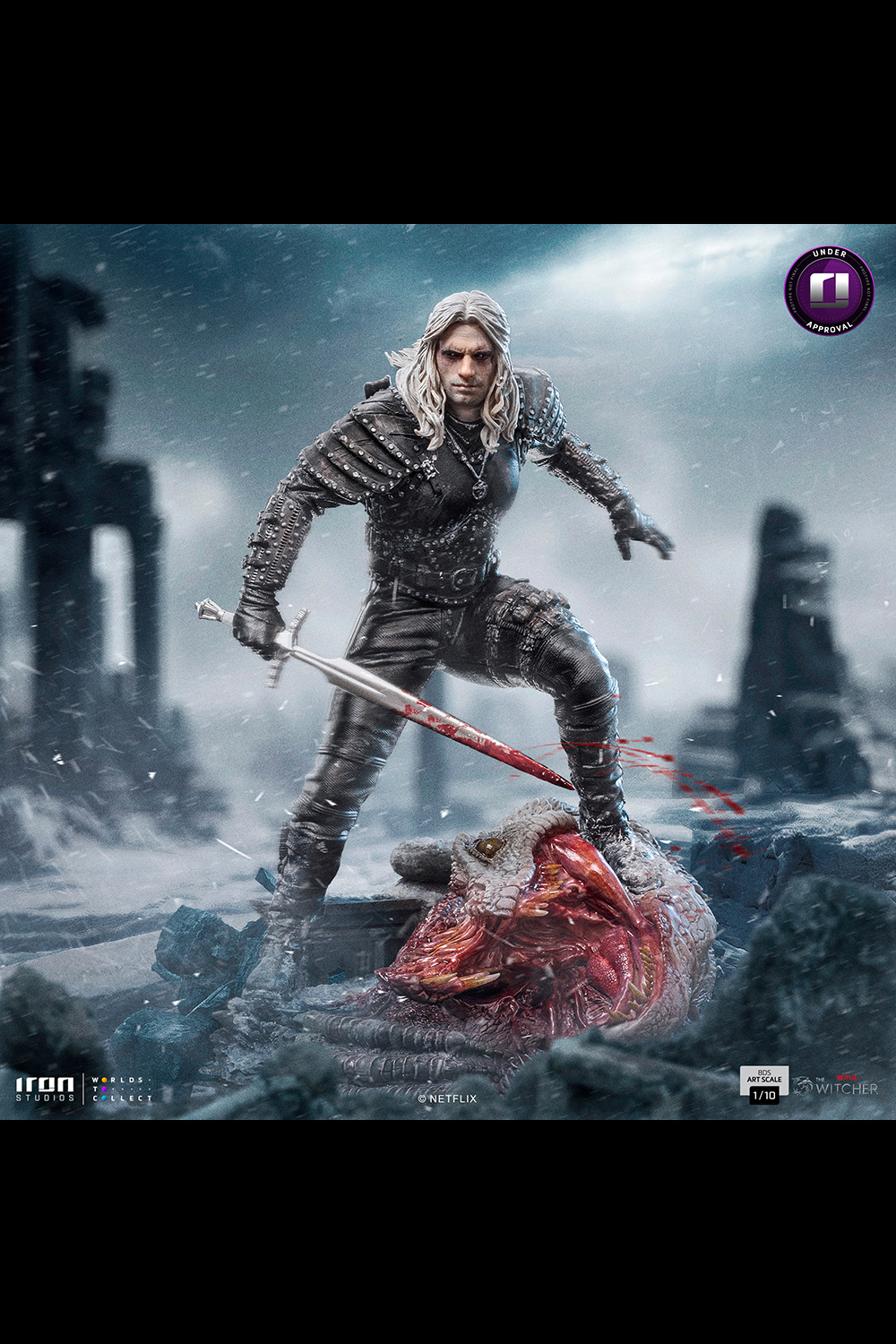 Iron Studios Art Scale 1/10 - The Witcher - Geralt - HYPERTOYS