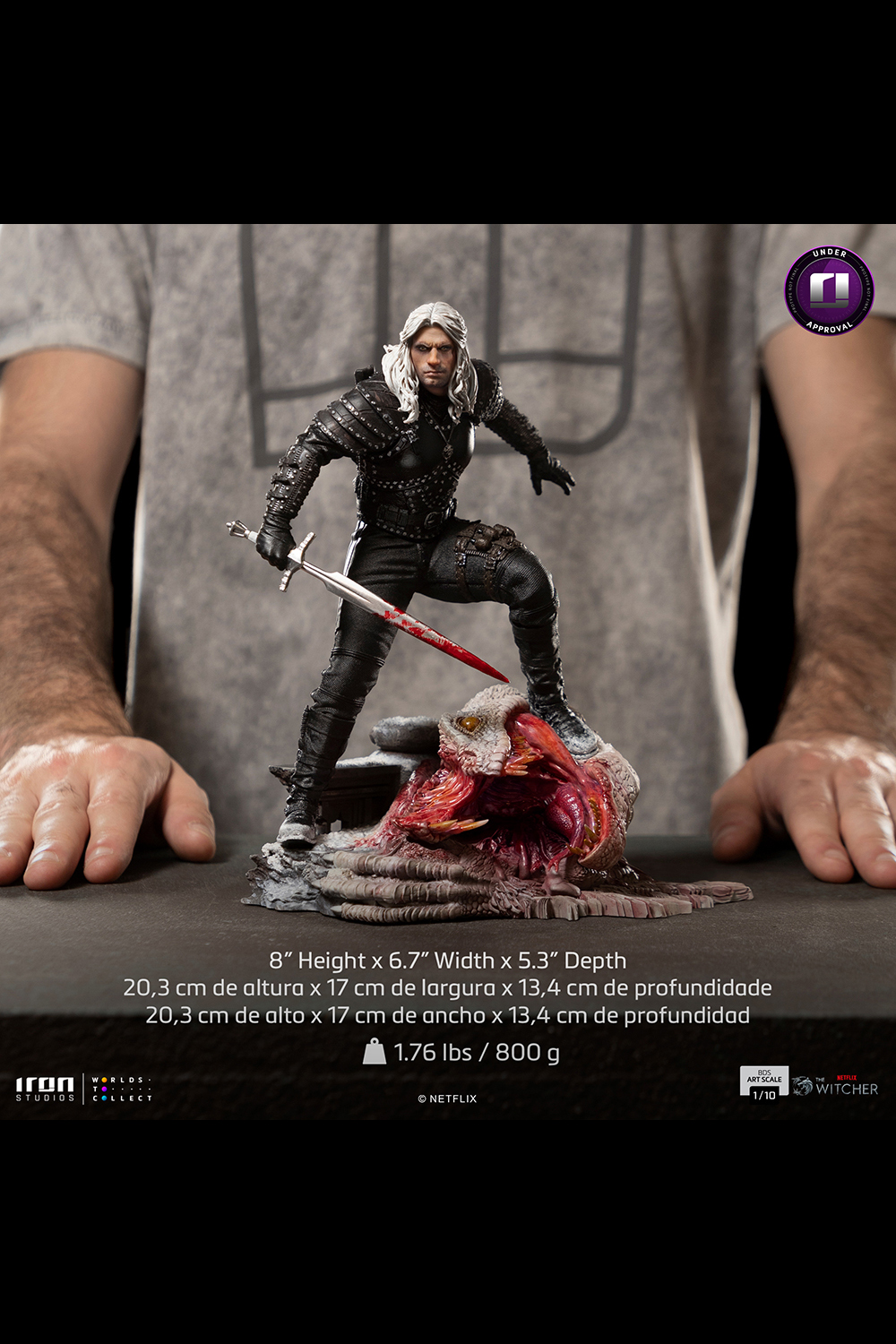 Iron Studios Art Scale 1/10 - The Witcher - Geralt - HYPERTOYS