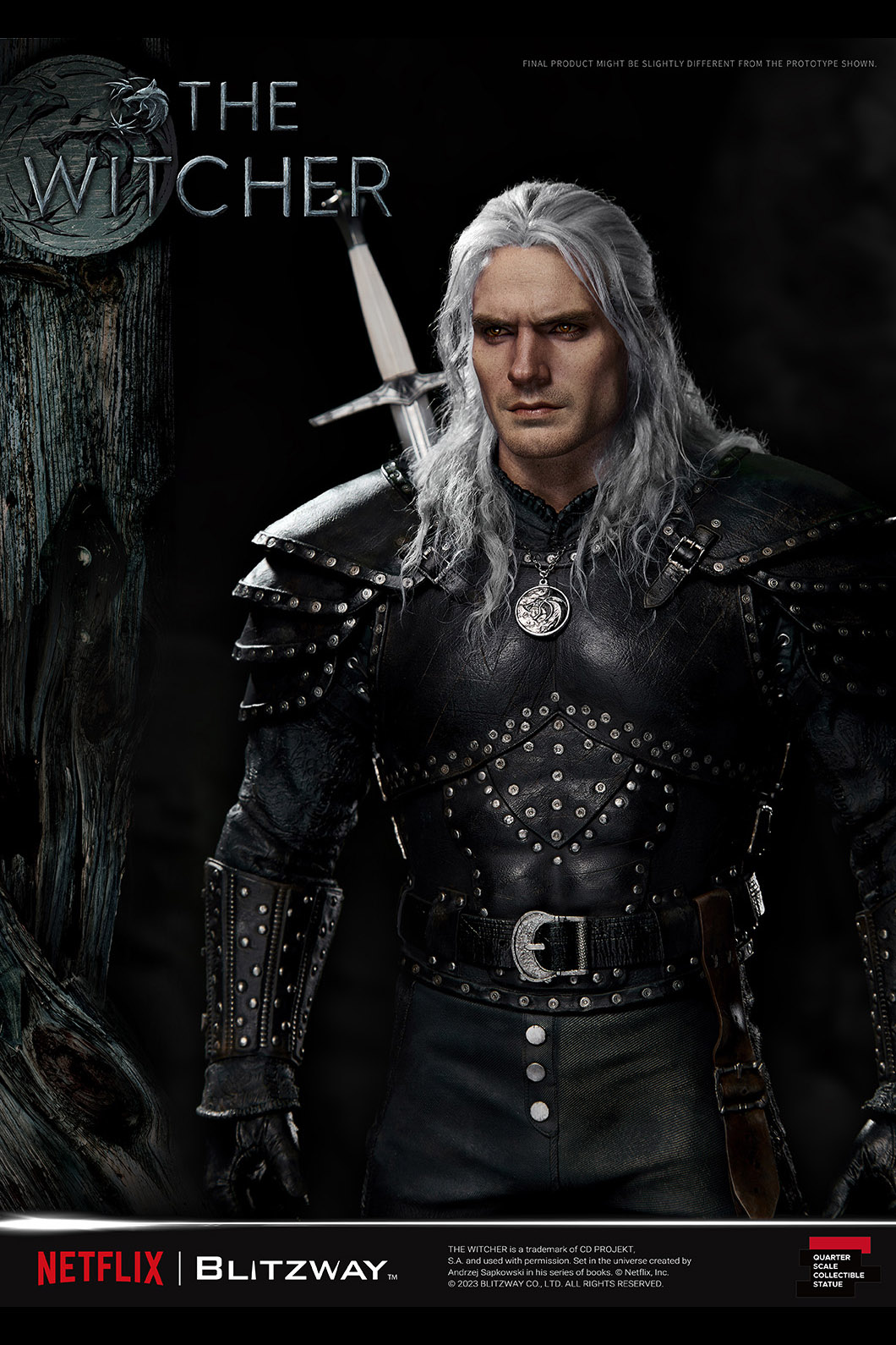 Blitzway The Witcher ‘Geralt of Rivia’’ (1/4 Scale Statue) - HYPERTOYS