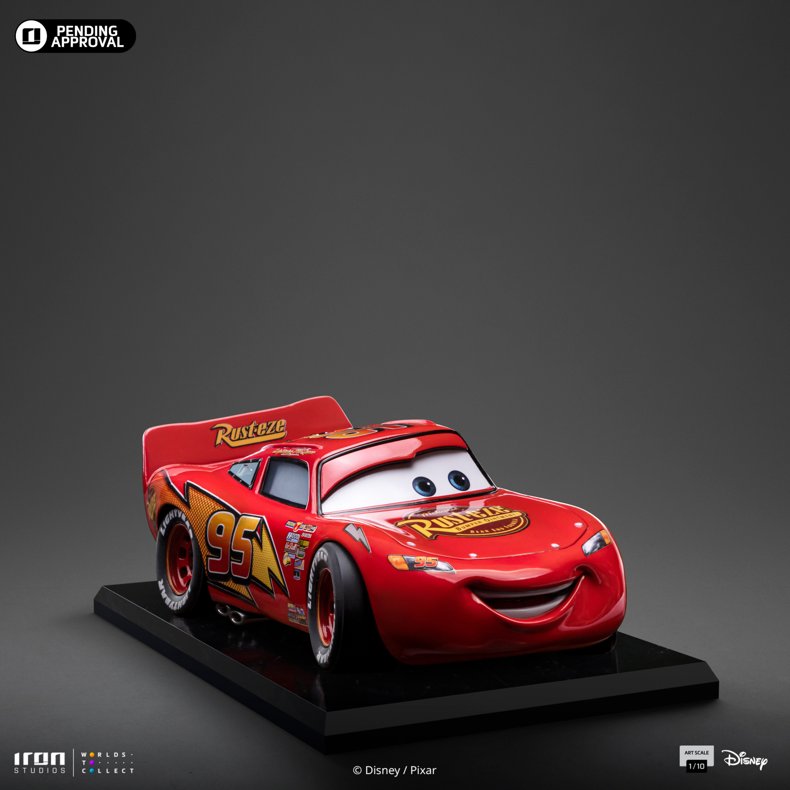 Iron Studios Art Scale 1/10 Statue Lightning Mcqueen Cars - HYPERTOYS