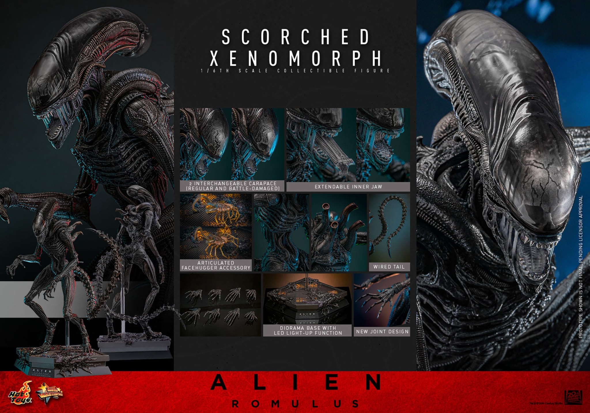 Hot Toys Alien: Romulus Movie Masterpiece Action Figure 1/6 Scorched ...