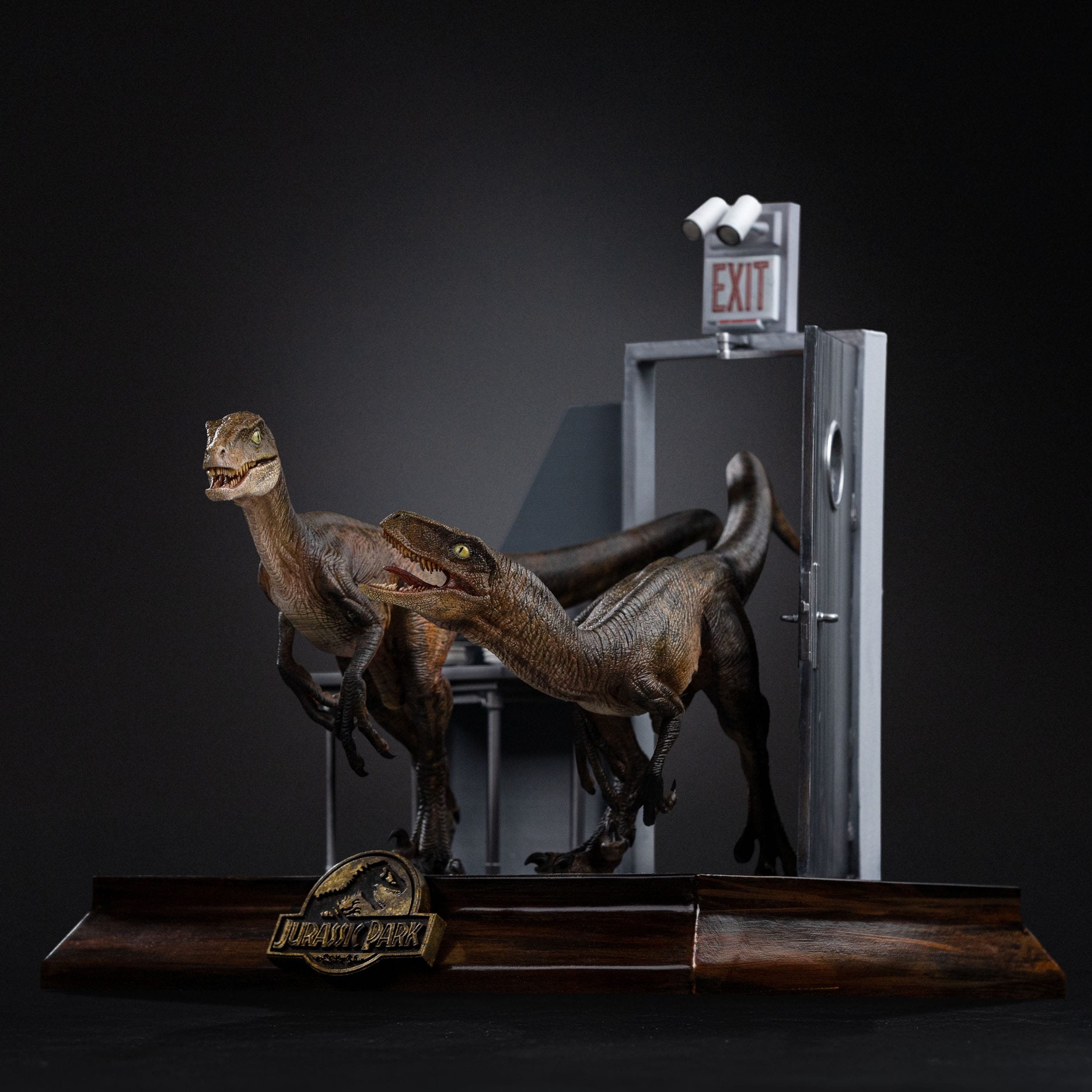 Iron Studios:Jurassic Park Art Scale Statue 1/10 Raptors at the Kitchen ...